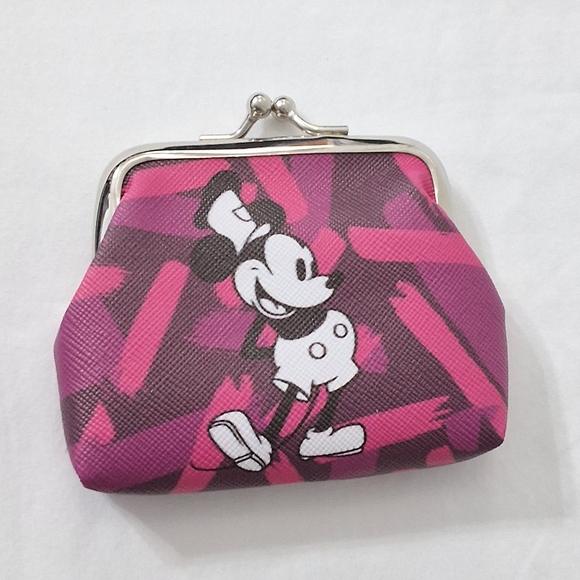 Bags | New Mickey Mouse Coin Purse Pink | Poshmark